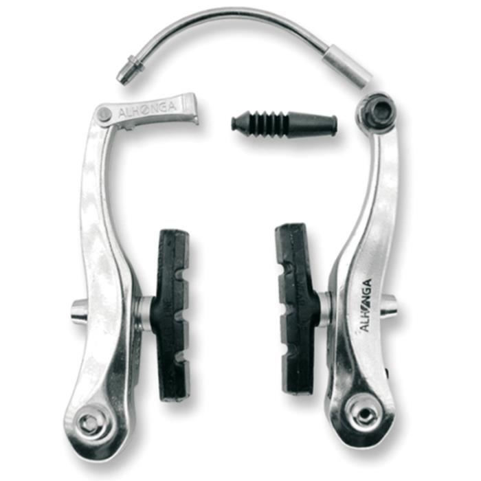 Jeu de frein ALHONGA V-Brake en aluminium rouge - Type hélicoïdal spirale 20-38mm - 183g ...