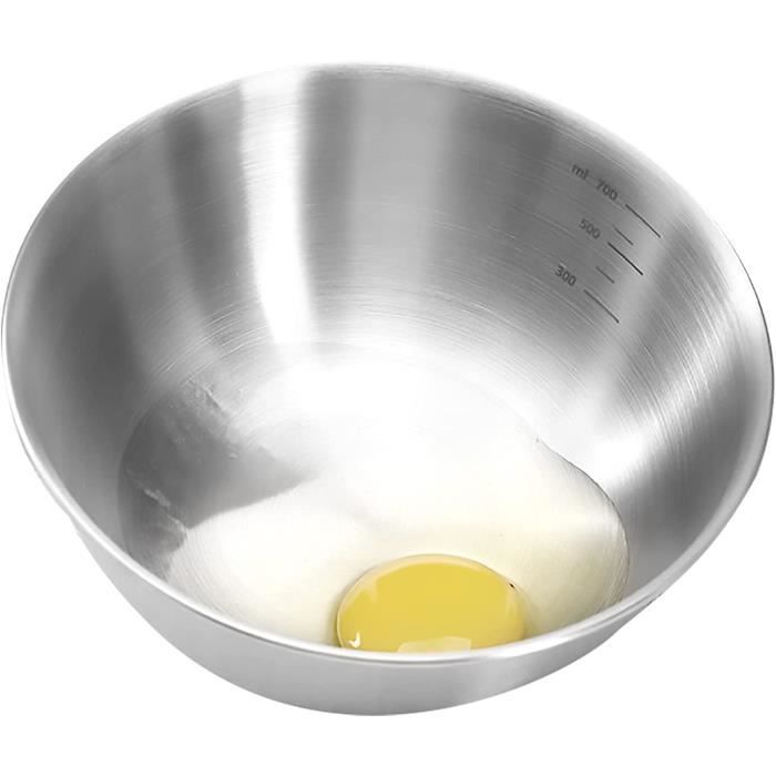 Bol mélangeur cuisine1200ml bol inox melangeur saladier acier ...
