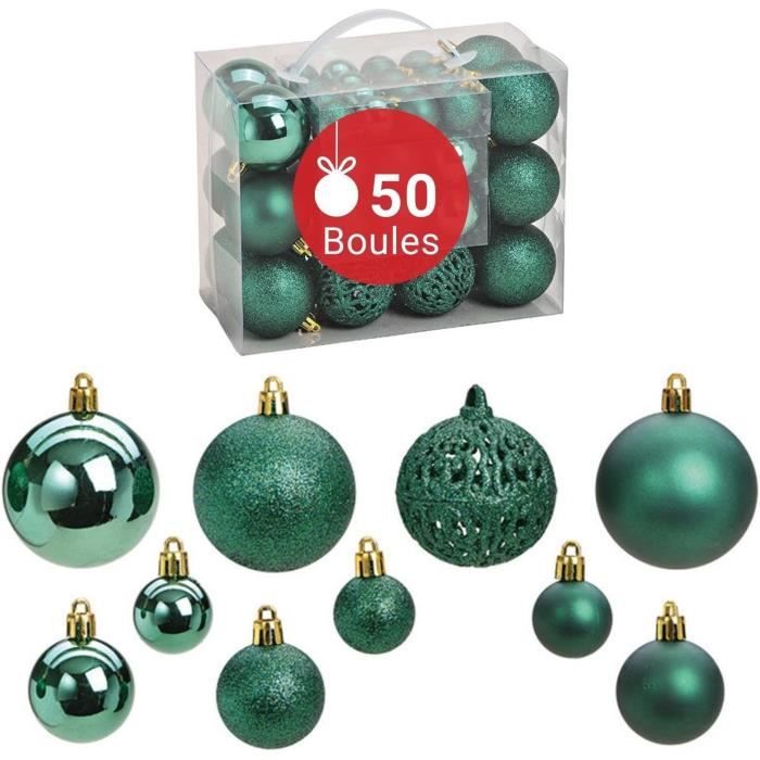 Set De Boules De Noël Vert I 50 Boules Arbre De Noël I Petites ...