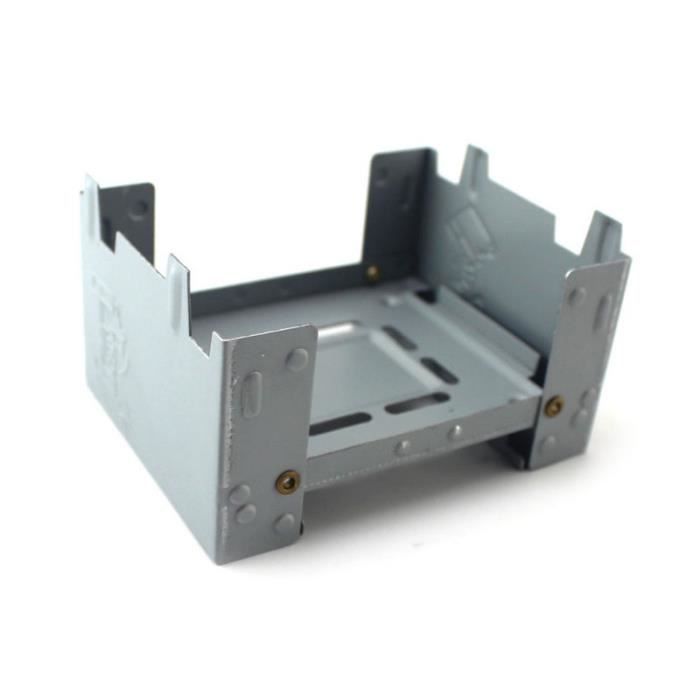 (01)Réchaud à alcool d'extérieur Mini réchaud à combustible solide ...