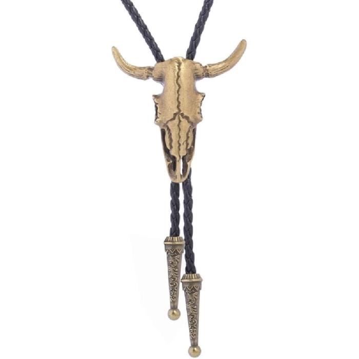 Métal Taureau Bolo Cravate Buffalo Cowboy Taureau Cravate Pour Chemise ...
