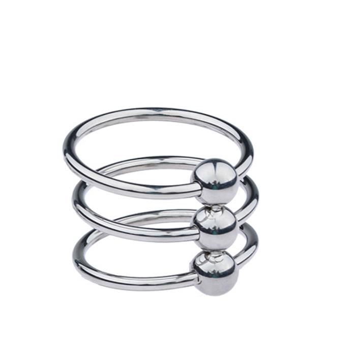 Anneau pénien - BA - 3 Rings - Métal - Retardeur d'éjaculation - 30mm de diamètre - Cdiscount ...
