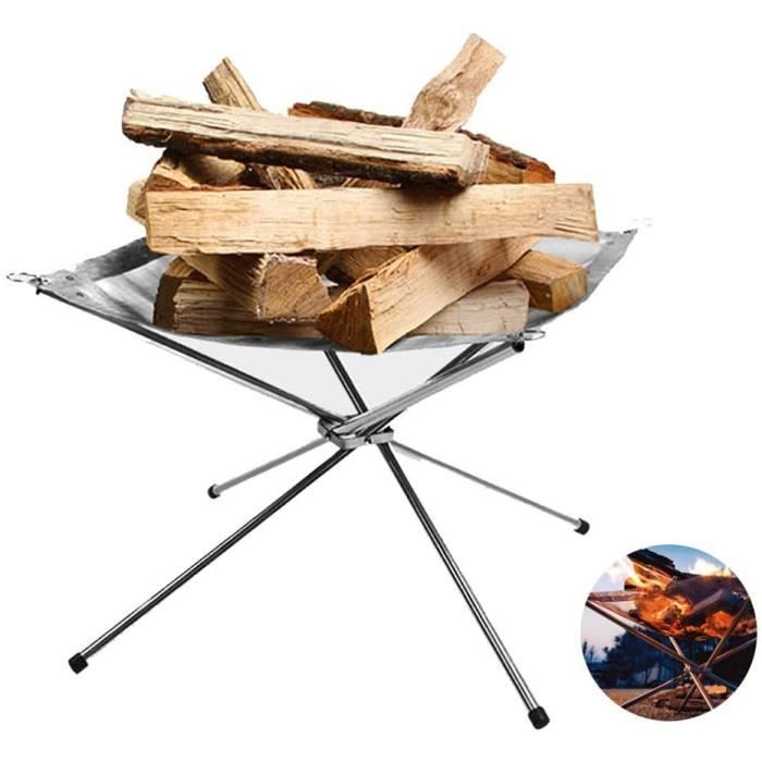 Braséro Pliant Portable,Brasero Portable Pliable en Acier Inoxydable ...
