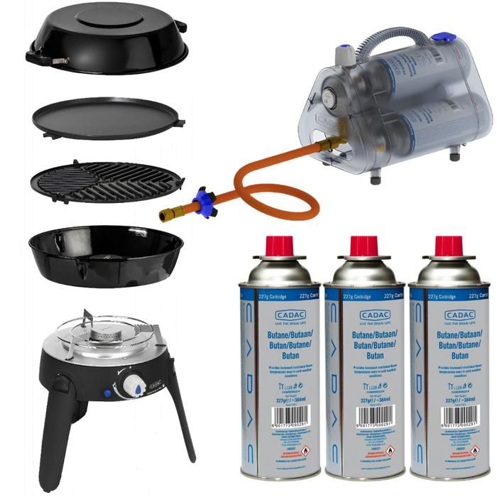PACK CADAC Safari Chef 30 LP Barbecue Gaz + PowerPack 30bar portable ...