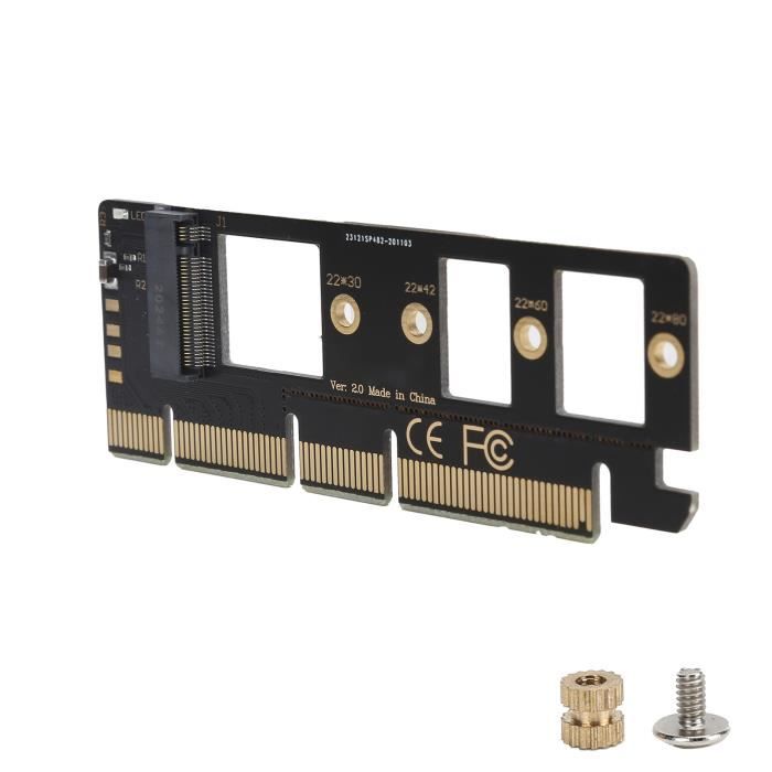 URB PCI‑E 3.0 vers NVMe Carte adaptateur SSD PCI‑E 3.0 X4 X8 X16 vers NVME M.2 NVMe Carte d ...
