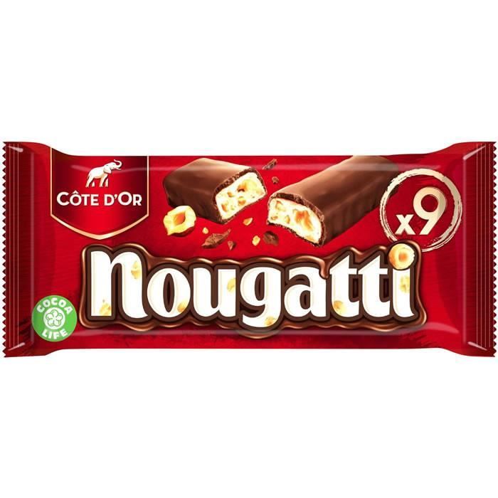 LOT DE 6 - CÔTE D'OR : Nougatti - Barres chocolatées au lait fourrés au ...