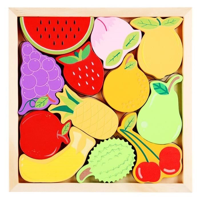 Casse-Tete MX5EQ Puzzle 3D Puzzl en bois Montessori dessin animé Animal ...