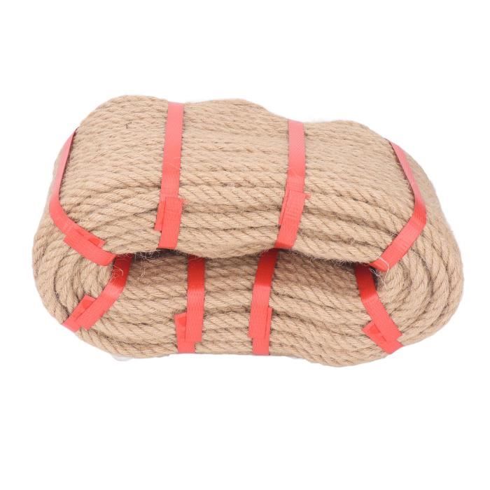 FAN-ficelle de jute artisanale Ficelle de Jute 50M de longueur, corde ...
