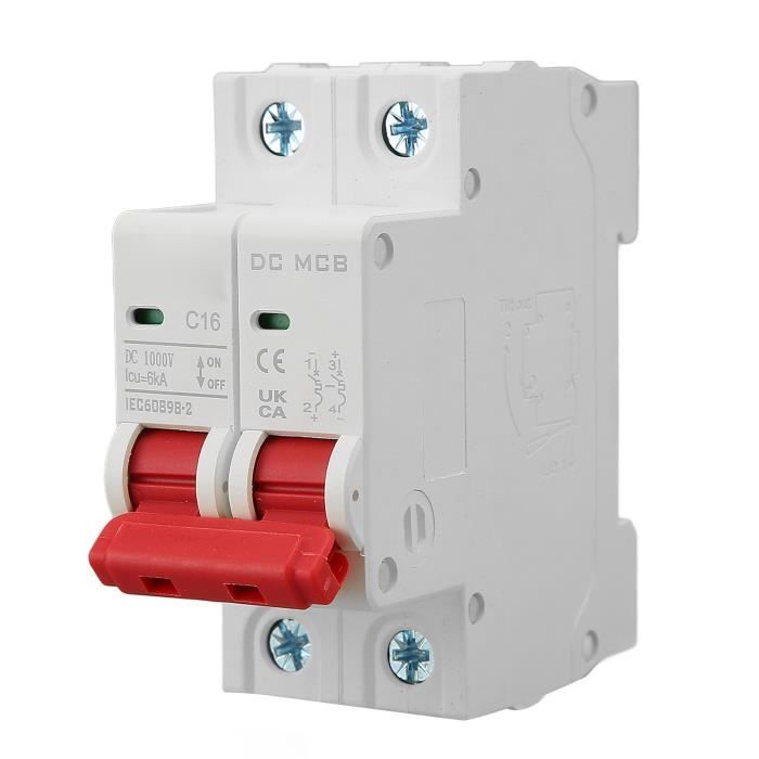 LIA - Petit disjoncteur cc 2P 2P DC petit disjoncteur 6000A capacité de rupture Protection ...