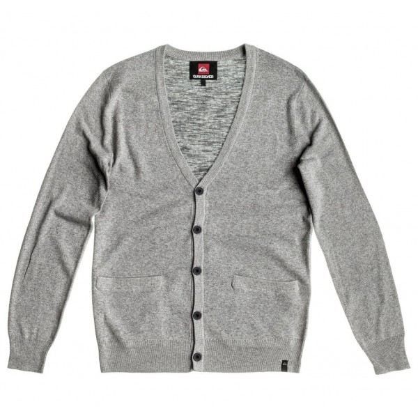 Cardigan Homme Quiksilver Burn Kpmpu012 Gris - S - Gris - Col V - Homme ...
