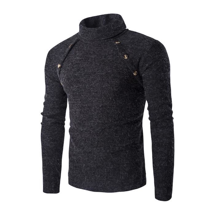 Pullover Homme Blanc Symétrie Double Breasted Manche Longue Marque Luxe ...