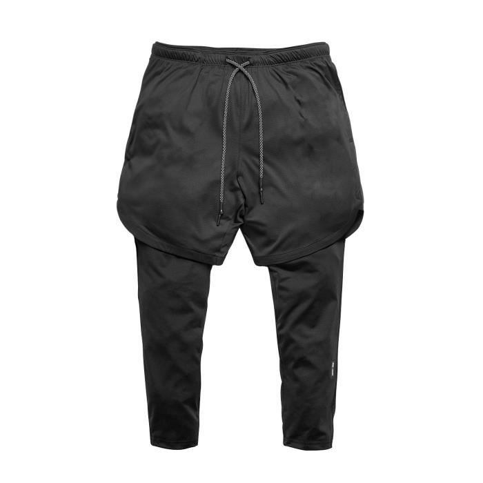 Short,Bermuda de course pour homme 2 en 1, séchage rapide, short de ...