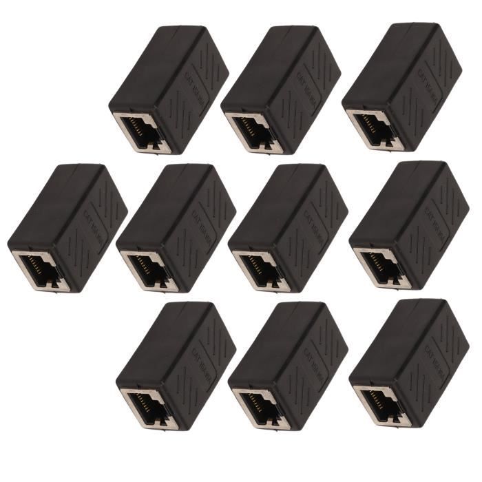 Qqmora coupleur RJ45 Coupleur de câble réseau Gigabit haute vitesse ...
