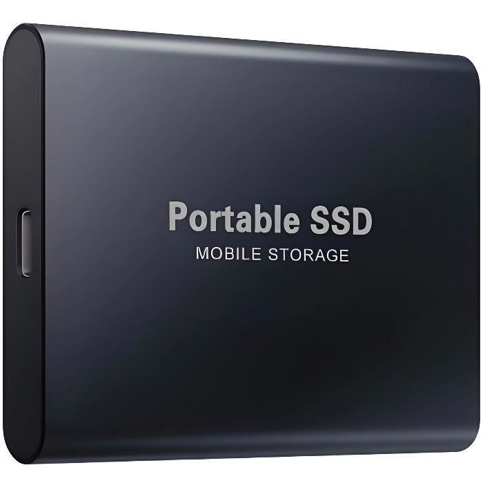 Happy-disque dur ssd externe Disque SSD mobile portable-noir-2T ...