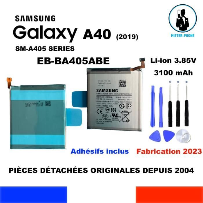 BATTERIE ORIGINALE SAMSUNG GALAXY A40 EB-BA405ABE SM-A405 SERIES ...