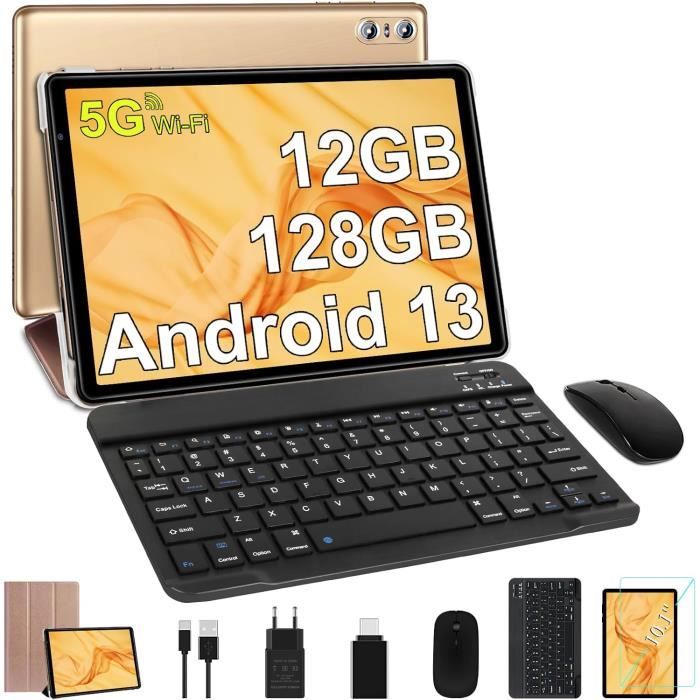Tablette 10 Pouces Android 13 Tablette 12 Go Ram+128 Go Rom (Tf 1 To ...