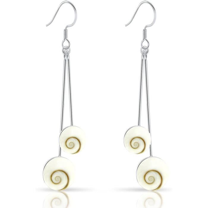 Boucles D'Oreilles Oeil De Sainte Lucie Argent 925-1000[J10893] - Achat / Vente boucle d'oreille ...