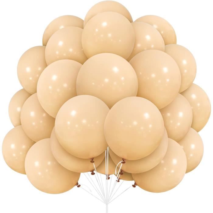 Ballons Abricot, Paquet De 30 Ballons Rétro Beiges En Latex 12 Pouces ...