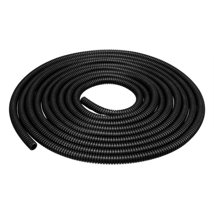 SOURCING MAP Gaine câble électrique Fil Protection Tube ondulé PP 4,5m ...