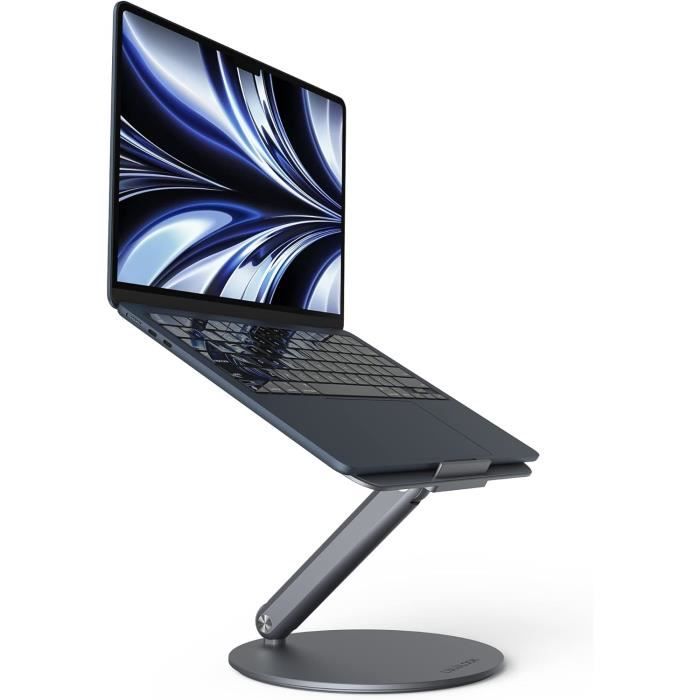 Support Ordinateur En Aluminium, Base Rotative À 360° Et Pliable ...