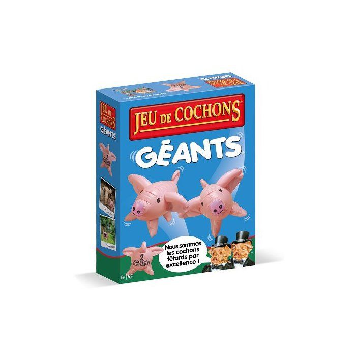 Jeu de cochons Geants XXL Big Pigs, version FR - Maxi format cochons ...