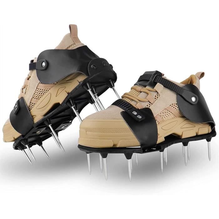 Aérateur de Gazon avec Bretelles Réglables - Aérateur de Gazon - Taille Universelle - Chaussures ...