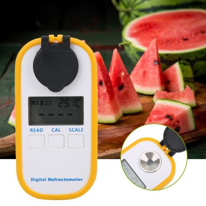 Réfractomètre de Jus DR401 - YOSOO - Mètre Numérique de Jus Vin de ... Réfractomètre de Jus DR401 - YOSOO - Mètre Numérique de Jus Vin de ...
