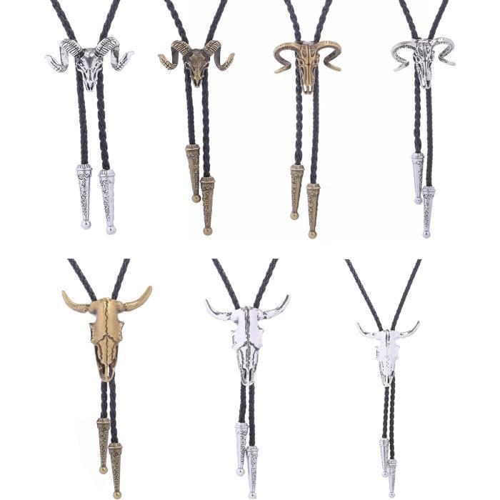 Métal Taureau Bolo Cravate Buffalo Cowboy Taureau Cravate Pour Chemise ...