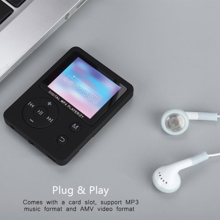Mince Léger Écran Portable Couleur HiFi Player MP3 MP4 Lecteur de ...