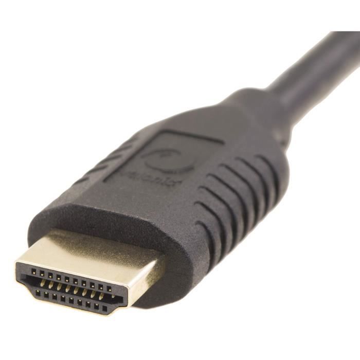 Cable Hdmi Court,20Cm-4K,Arc,Ultra Hd,Ethernet,High Speed-Noir,Pour Tv ...