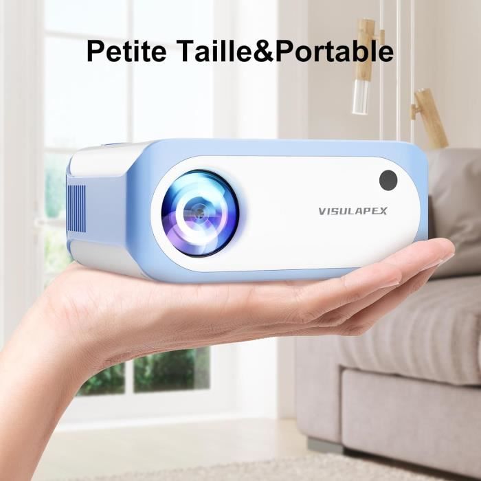Mini Projecteur Portable avec Trépied, VISULAPEX V3 5G WiFi ...