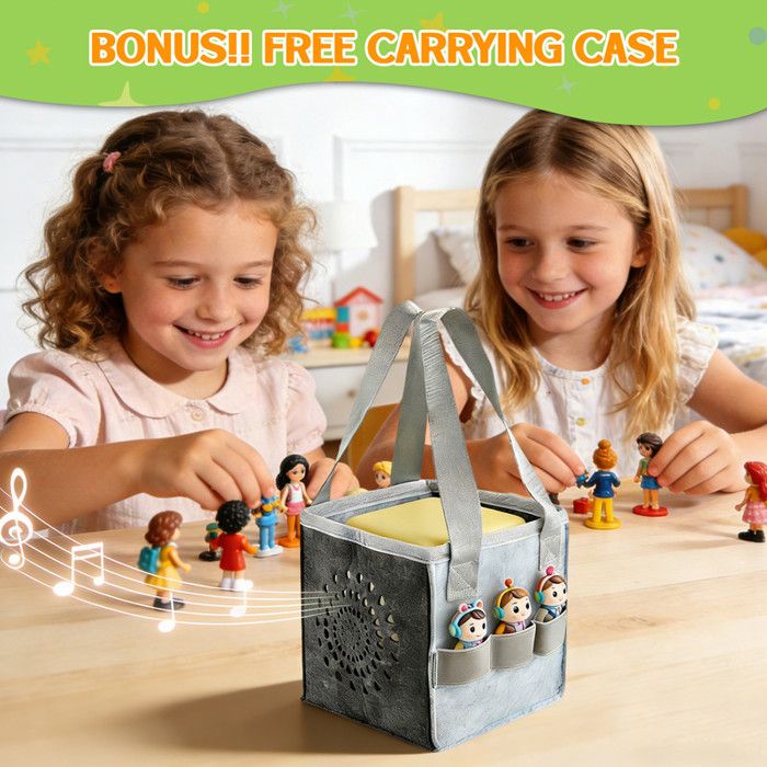 Étagère Tonies pour Toniebox, Design Magnétique 4 Niveaux, avec Sac de ...