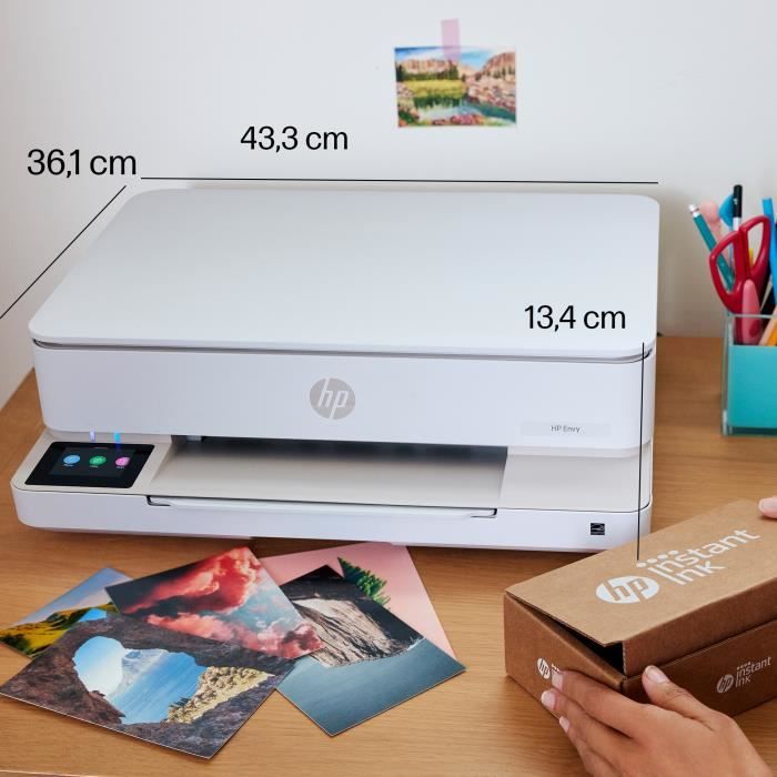 Imprimante tout-en-un HP Envy 6110e Jet d'encre couleur - Copie Scan - 3 mois d'Instant ink ...