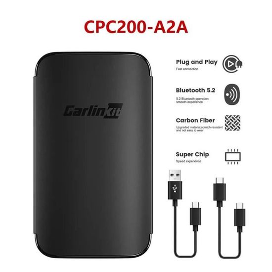 CPC200-A2A - Carlinkit CPC200-2air Filaire Carplay Tech Car Navigation ...