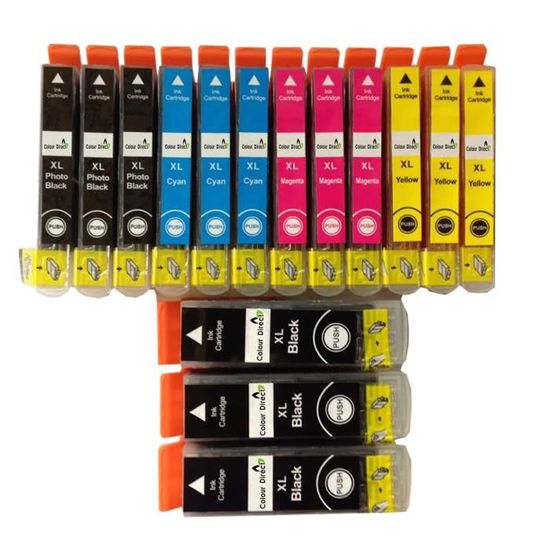 Cartouches d'encre - ColourDirect - 15 XL - Compatible Epson 26XL ...