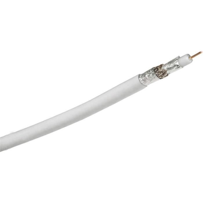 Câble coaxial (100 dB, longueur de câble de 30 m, triple blindage ...
