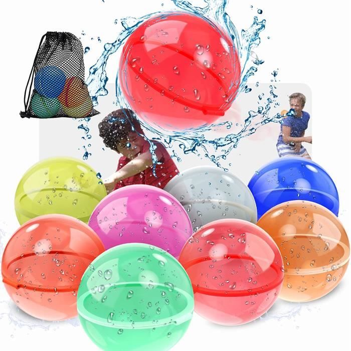 【8 Pack】Reusable Water Balloons for Kids Adults Outdoor Activities ...