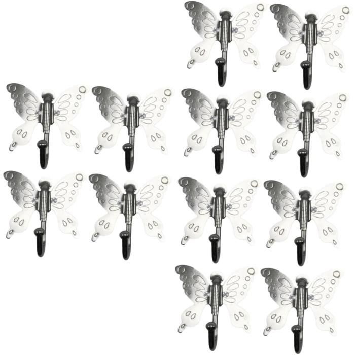 12 Pièces Patères Simples Forme Crochet Muraux Animaux Pour Accrocher ...