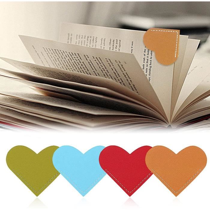 Marque Page Livre, 4 Pcs Color Marque Page Plume Signets de Lecture ...