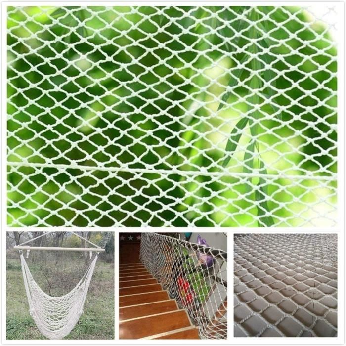 Filet de protection d'escalier blanc pour enfants, filet de sécurité ...