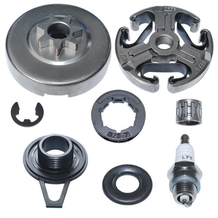 Tronçonneuse thermique,tambour de pignon d'embrayage 325-7T,Kit de ...