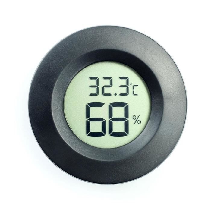 Mini Thermomètre Hygromètre Numérique Rond Pour Intérieur Et Chambre ...
