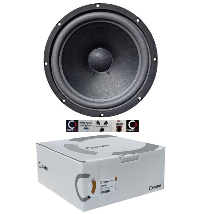 1 CIARE HW250 woofer 25 cm 250 mm 10" diamètre 90 wwatt rms 180 watt max impédance 8 ohm pour ...