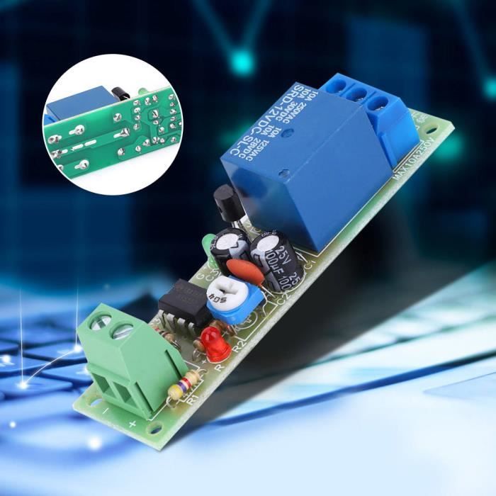 Cikonielf Module De Relais De Minuterie Jk02 Module De Commutation De Relais Dc12v Trigger Timer