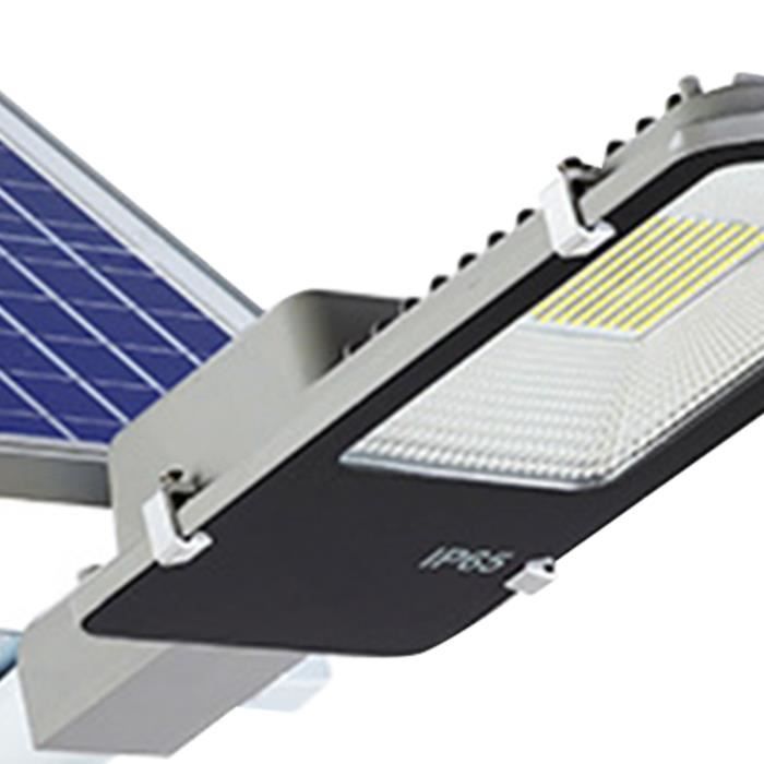 Lampadaire Solaire Réverbère Solaire Led Ip65 Clairage Extérieur Tanche 150W Avec 144 Perles ...