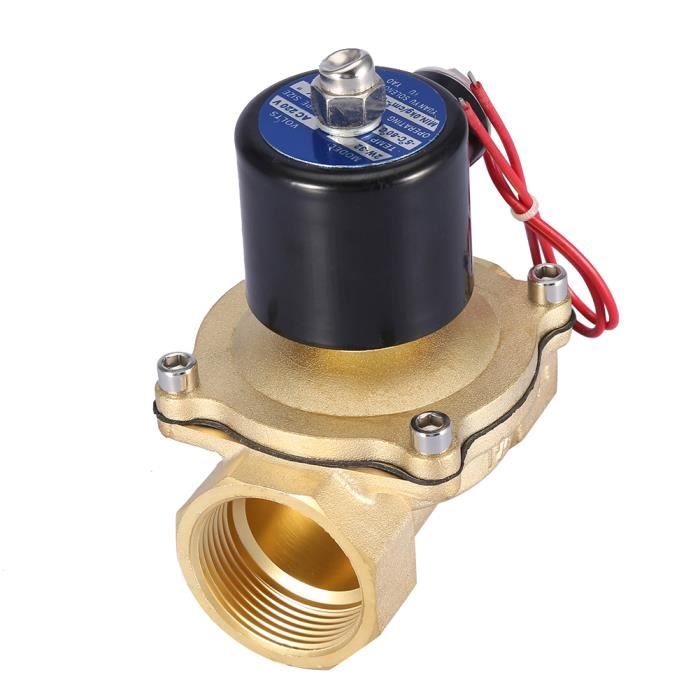 DN32 2 Positions 2 Voies Électrovanne Normalement Fermém AC 220V 1-1 / 4 ' 1MPA - Cdiscount ...