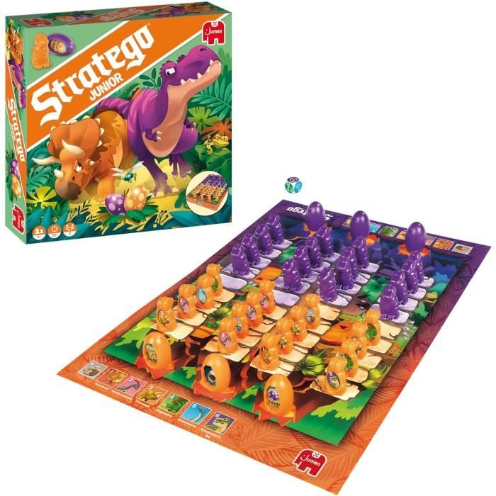 Jeu de plateau - JUMBO - JUM19959 - Stratego Junior Dinos - Multicolore ...