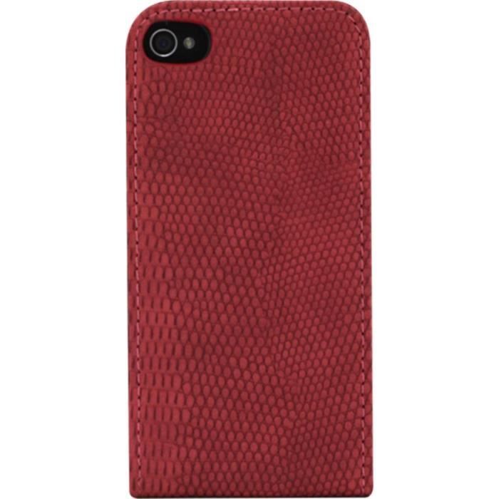 Etui coque rouge effet python _ iPhone 4/4S pour le Apple iPhone 4 ...