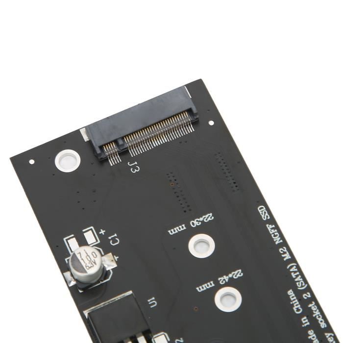 SALALIS Adaptateur SSD M.2 vers SATA Carte adaptateur SATA M.2 SSD vers SATA Performance stable ...