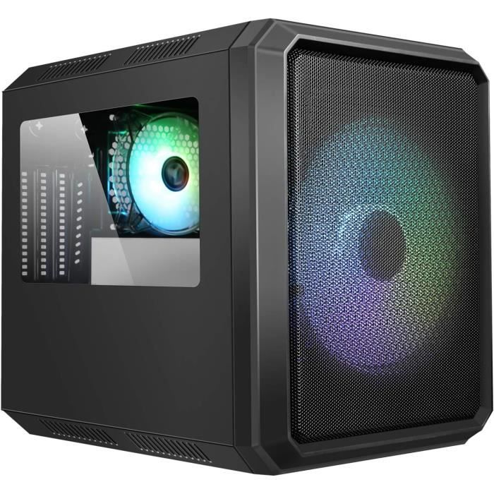 Boitier Cube Micro Atx Qbo 8 Evo Rgb Avec Fenêtre (Noir)[J434 ...